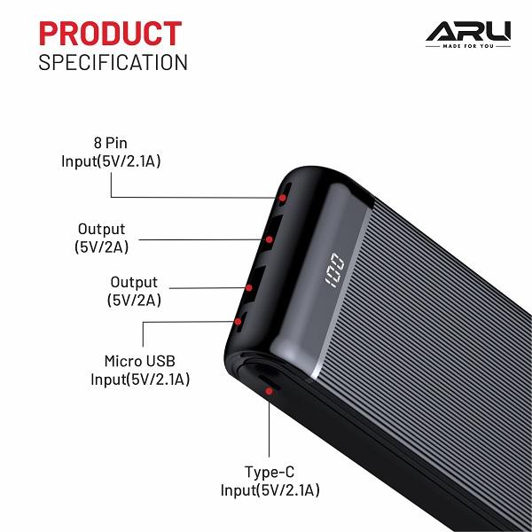 APB-2020 Polymer Power Bank | ARU India reseller products reselling