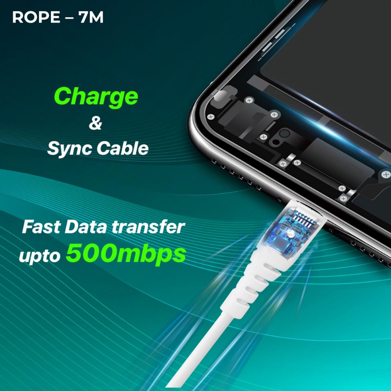 ROPE-7M 2.4A Micro USB Cable | ARU India reseller products reselling